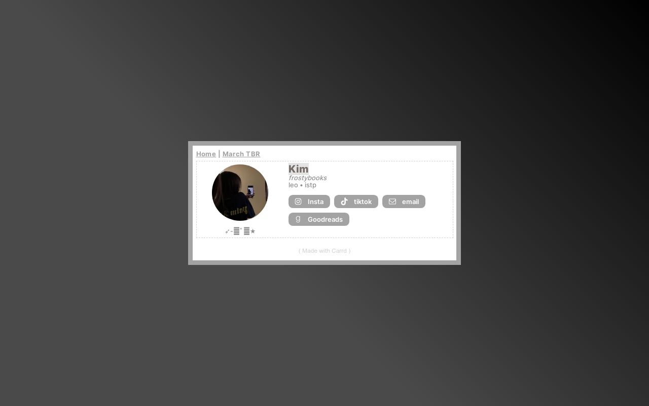 Kim | @FrostyBooks